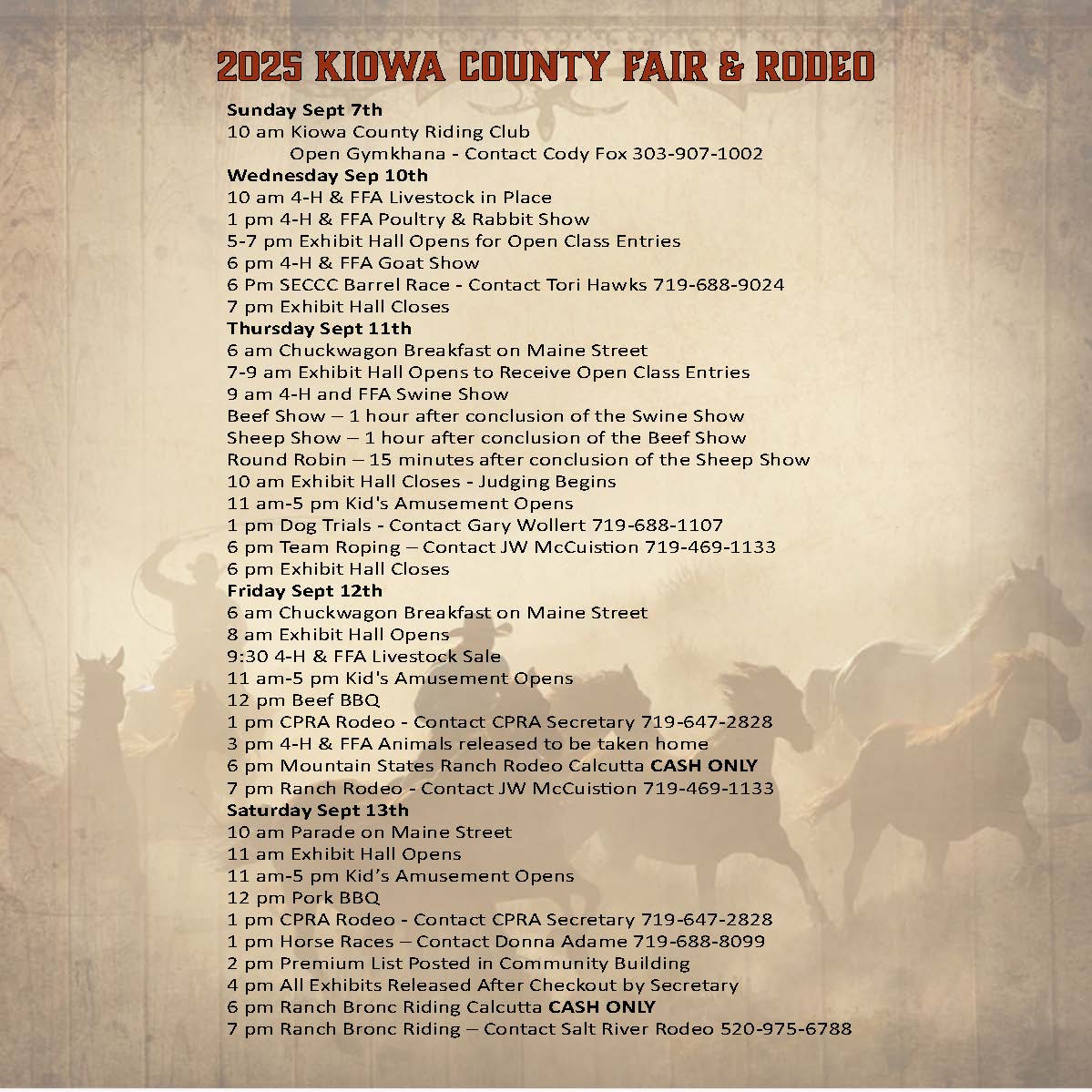 Kiowa County Fair Board | Kiowa County